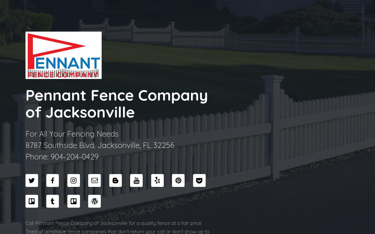 Pennant Fence Company of Jacksonville